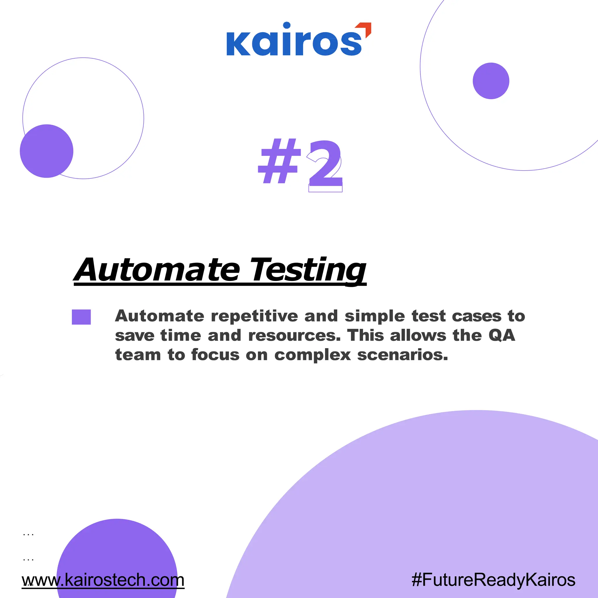 7 ways to increase your QA coverage - Kairos Technologies | PPTX