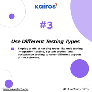 7 ways to increase your QA coverage - Kairos Technologies | PPTX