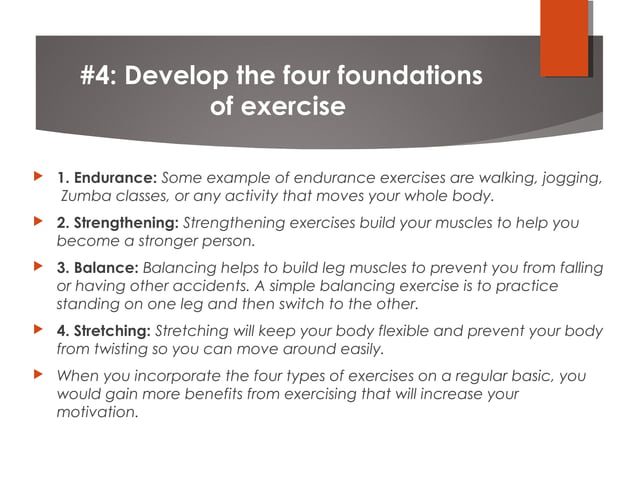 7 ways to motivate yourself to exercise | PPT