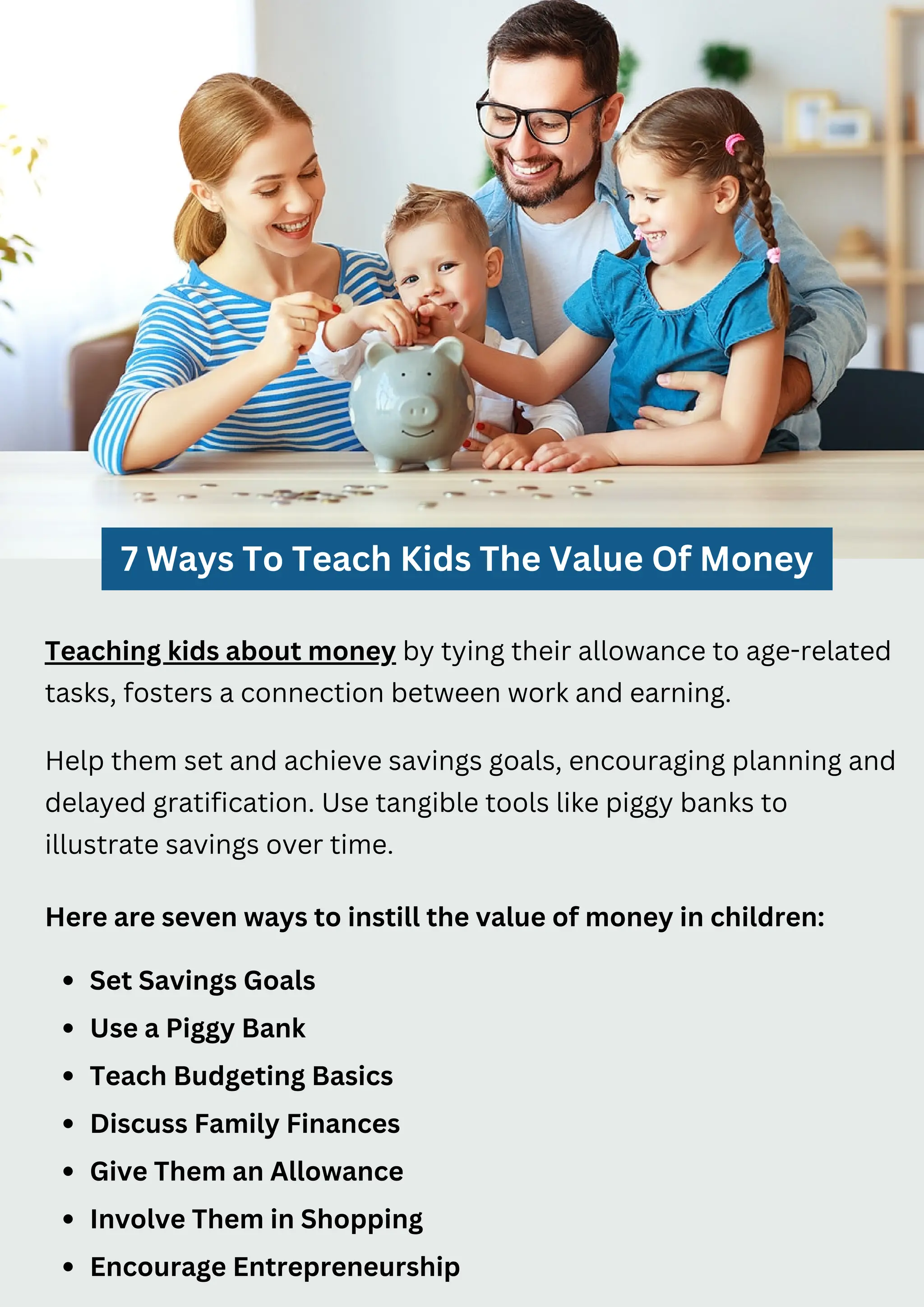 7 Ways To Teach Kids The Value Of Money. | PDF