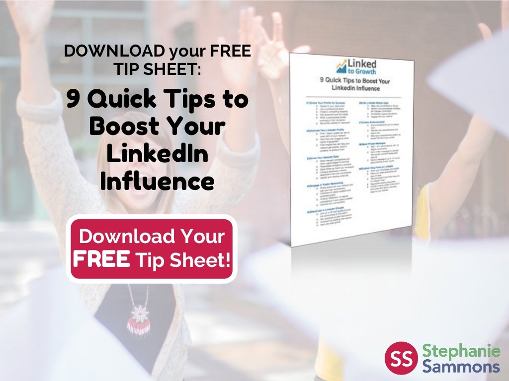 Download Your FREE Tip Sheet!