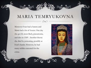 7 wifes of Ivan The Terrible | PPTX | Marriage and Civil Unions ...