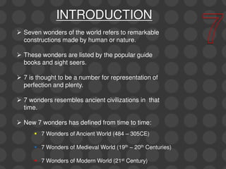 7 wonders of the world | PDF
