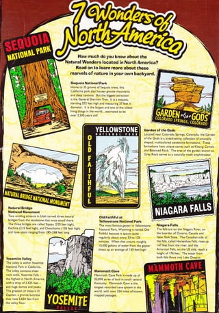 7 Wonders of North America | PDF | North America Travel | Travel Locations