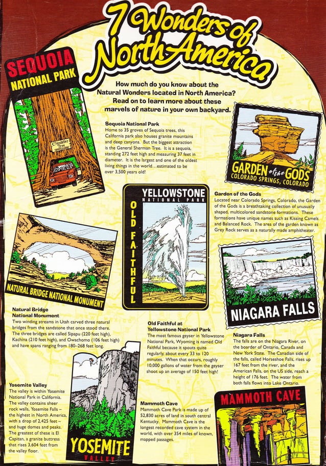 7 Wonders of North America | PDF | North America Travel | Travel Locations
