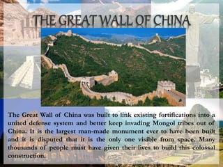 7 wonders of the world | PPTX