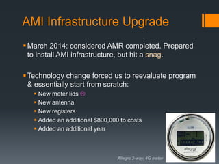 Advanced Metering Infrastructure (AMI) - Utility Implementation and Customer Engagement ...