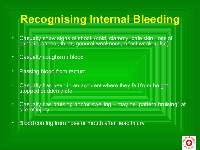 Internal Bleeding Signs