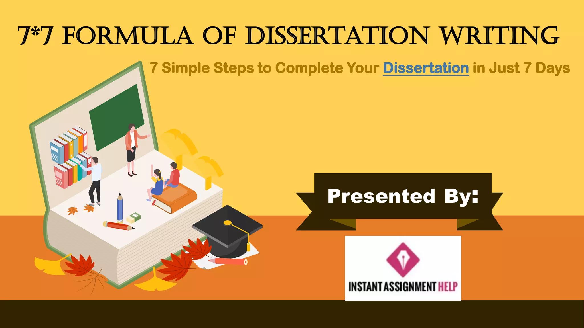 7 x7 formula of dissertation writing | PPT