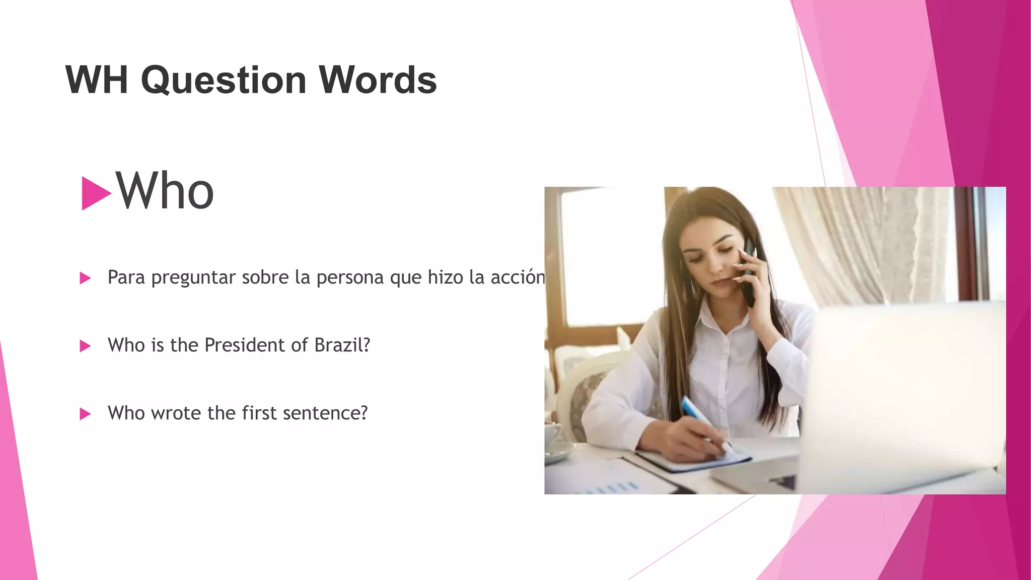 7x7 wh question words | PPT