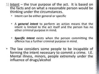 The Elements of a Crime | PPTX