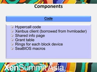 PV-Drivers for SeaBIOS using Upstream Qemu | PPTX