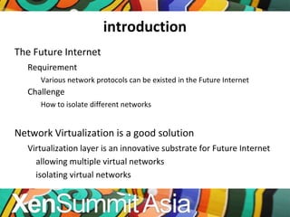 Link Virtualization based on Xen | PPTX