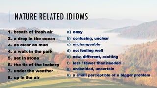 Unit 9 : NATURE -Passages 2 | PDF