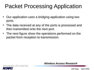 Packet Processing Application | PPT