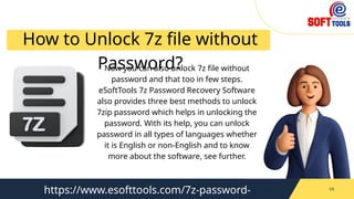 How to Unlock 7z file without Password?- | PPT
