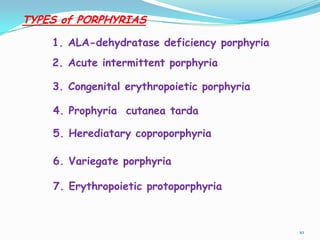 Heme metabolism dental2012 | PPTX