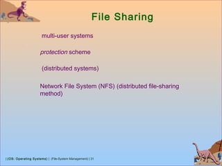8 0-os file-system management | PPT | Operating Systems | Computer Software and Applications