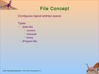 8 0-os file-system management | PPT | Operating Systems | Computer ...