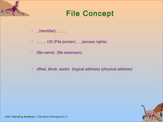 8 0-os file-system management | PPT | Operating Systems | Computer Software and Applications