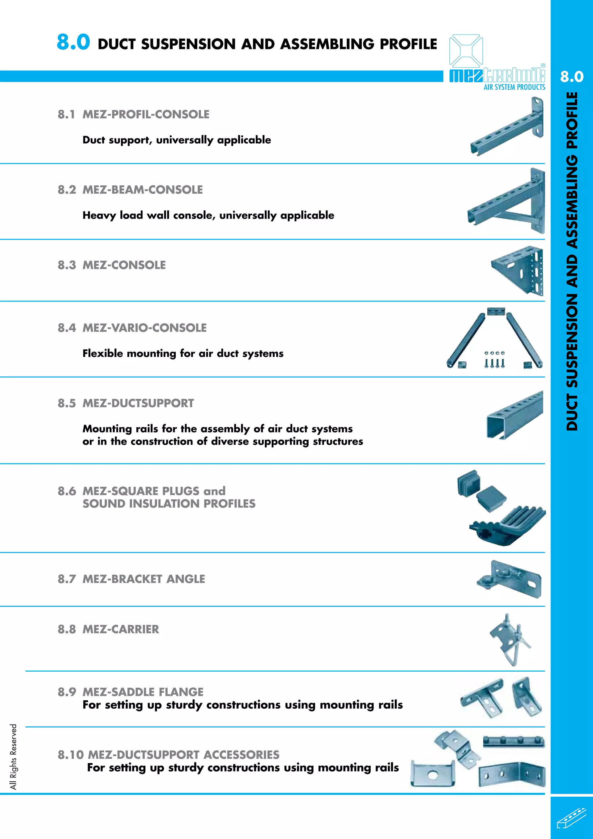 8.0 Duct Suspension And Assembling Profile | PDF