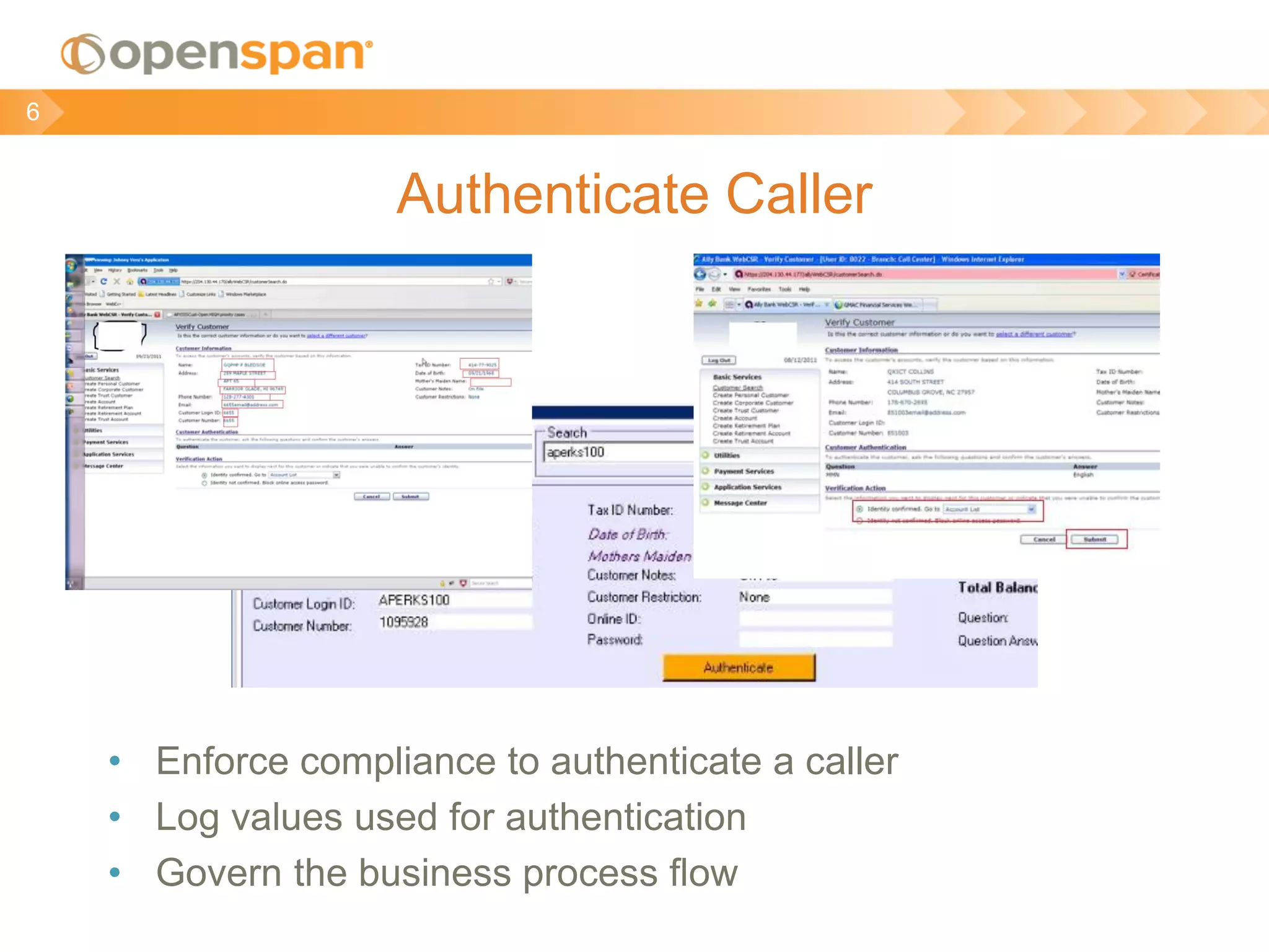 OpenSpan Proof of Concept use case study | PPT
