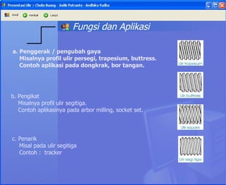 membuat ulir | PPT