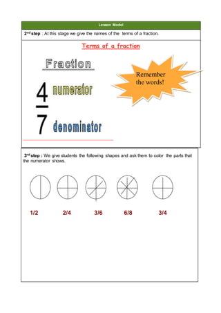 introduction to fractions | DOCX | Primary Education | Education