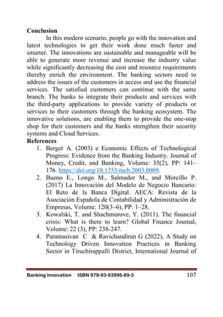 A STUDY ON BANKING INNOVATIONS THROUGH TECHNOLOGY | PDF