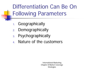 Market Coverage Strategies | PDF