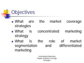 Market Coverage Strategies | PDF