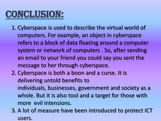 Ethical issues in cyberspace | PPTX