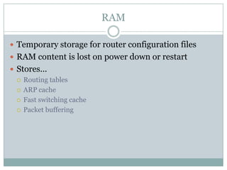 8. internal components of router | PPTX