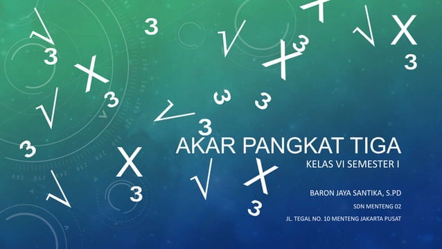 Akar Pangkat Tiga | PPTX