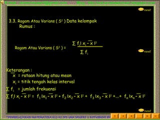8. Ragam atau Varians | PPT