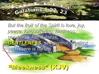 8. fruit of the spirit meekness | PPT