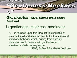 8. fruit of the spirit meekness | PPT