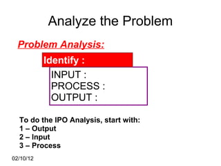 8.2 approach in problem solving (9 hour) | PPT