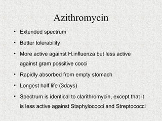 8. macrolides and others | PPT | Digestive Disorders | Diseases and ...