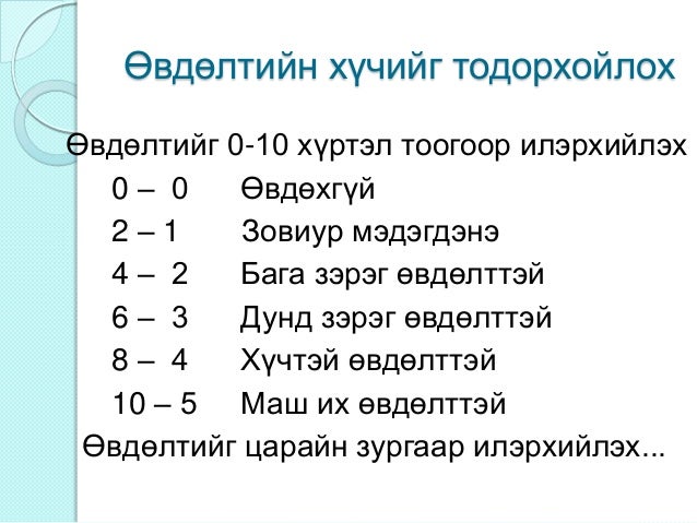 лекц 8 мэс заслын өвчтө нийг сувилах арга зүй