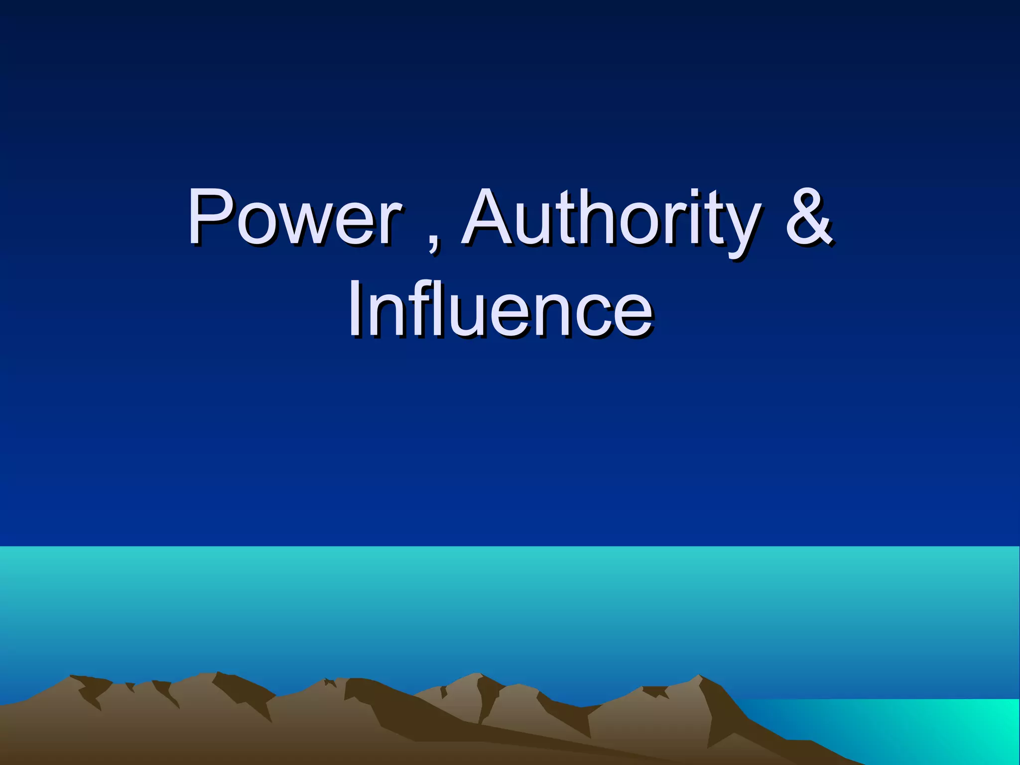 power authority & influence | PPS