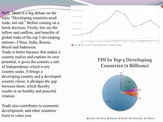 8.developing countries need trade ,not aid yashraj bodane | PPTX