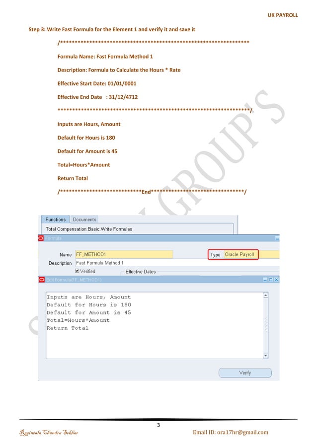 8.1 fast formula_method_1_using_default_hours_and_amount | PDF | Computing | Technology & Computing