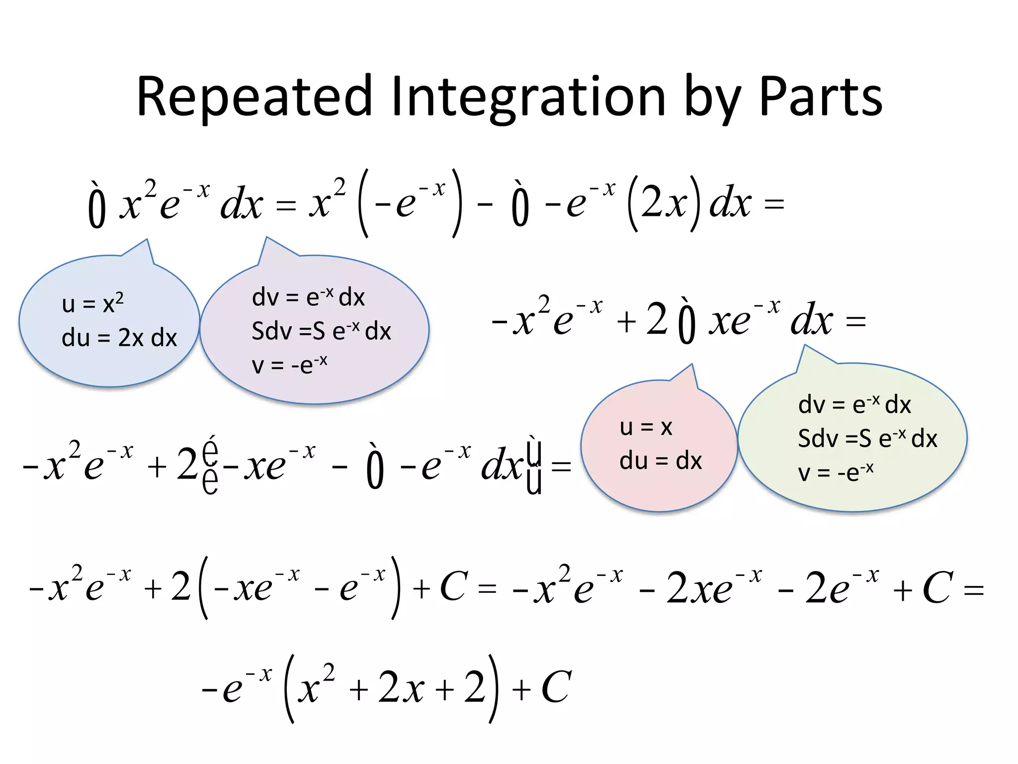 8.2 integration by parts | PPT