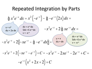8.2 integration by parts | PPT