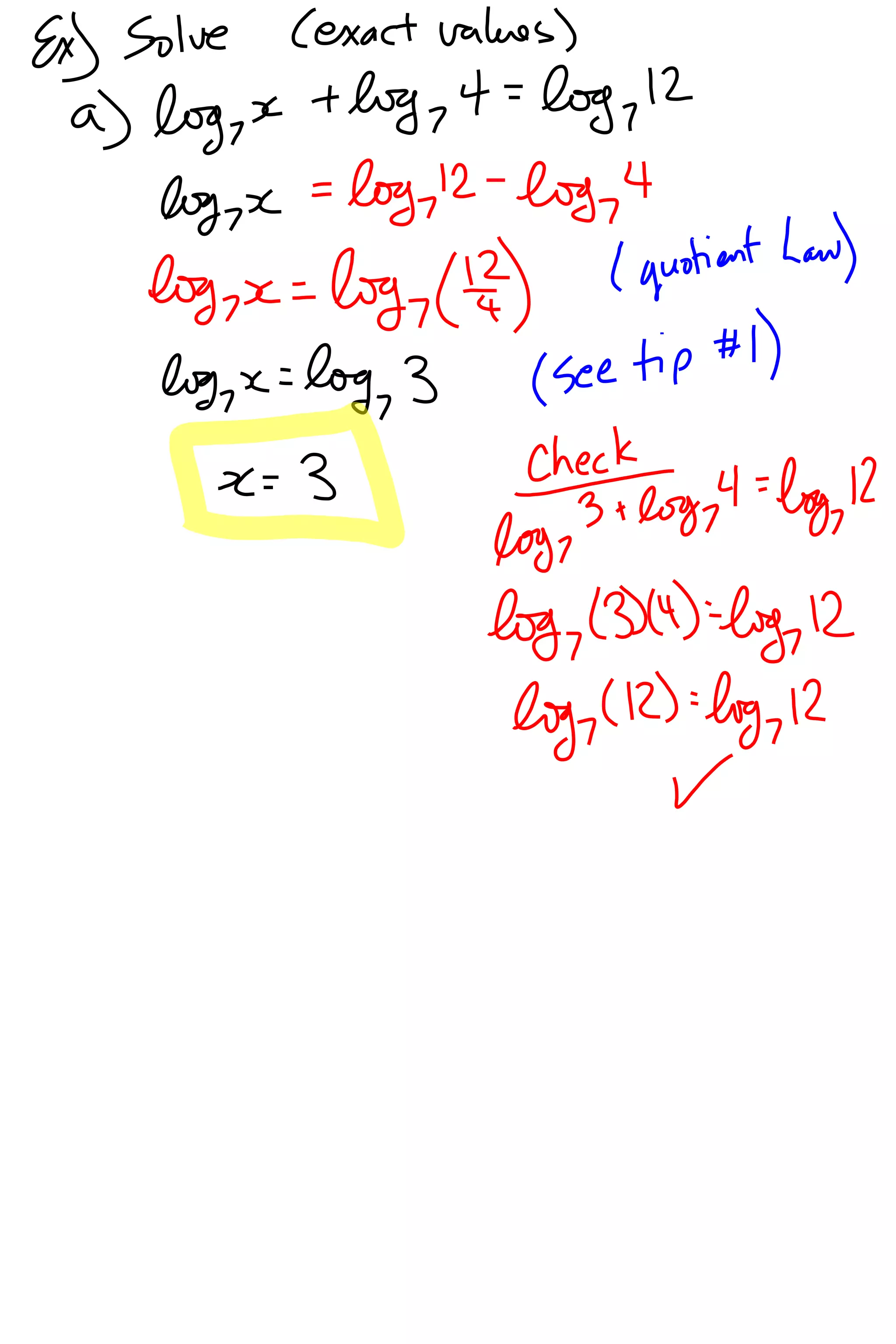 8.4 logarithmic and exponential equations | PPTX | Physics | Science