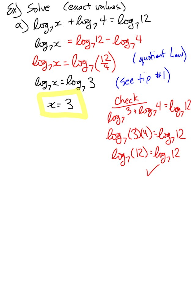 8 4 Logarithmic And Exponential Equations Pdf