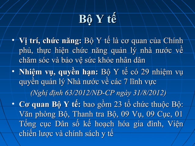 8.1.2014 he thong to chuc y te vn | PPT