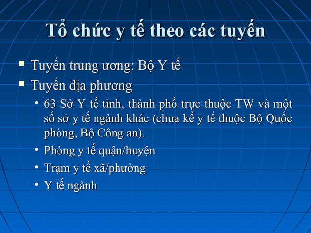 8.1.2014 he thong to chuc y te vn | PPT