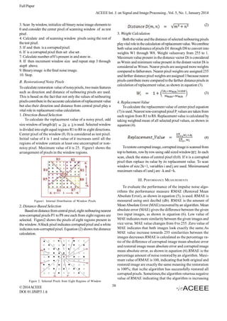 High Density Salt and Pepper Impulse Noise Removal | PDF | Digital Audio | Computer Software and ...